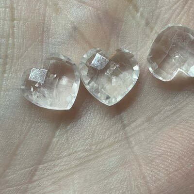 Purple Amethyst Faceted Heart Shape Briolettes Natural - Etsy