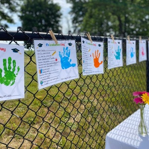 End of School Handprint Craft for Kids DIY Kid Craft Last - Etsy