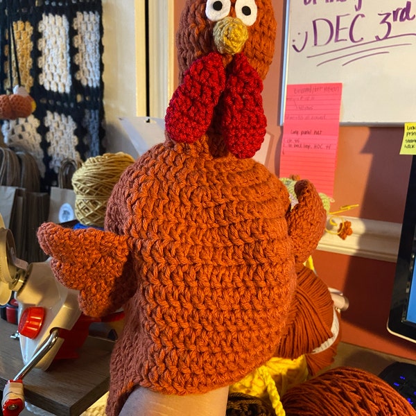 Crochet Pattern Chicken Hat/ Chicken Hat Pattern/ Spring Chicken Hat ...