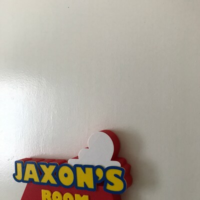 Toy Room Desk Name Sign Custom Made 3D Printed Story Sign for a ...