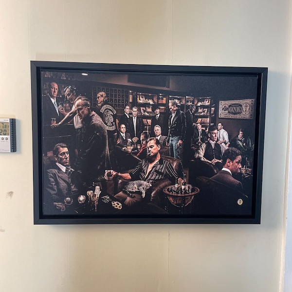 Movie Mafia Canvas Art: Gangster Legends Print, Man Cave Decor - Etsy