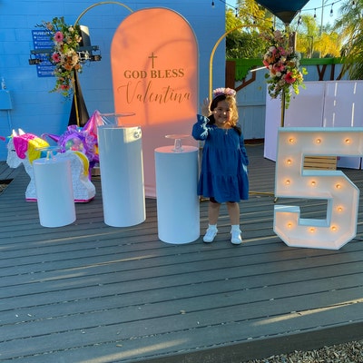 God Bless Baptism Wall Decal for Balloon Arch Balloon Arch Decoration ...