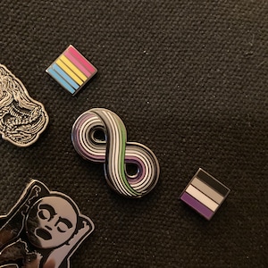 Infinitely Aroace Pin Subtle Asexual Aromantic Pride Accessory Aceflux ...