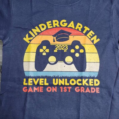 2024 Kindergarten Graduation T-shirt Video Game Level Unlocked Custom ...