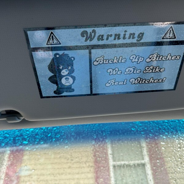 Carebears! Cute Car Warning Sticker Super Kawaii,car Accessory,car ...