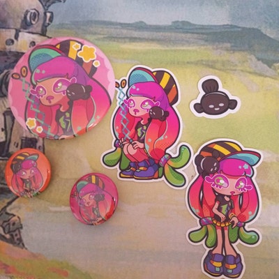 Splatoon Deep Cut Sticker Pack Shiver Frye Big Man - Etsy