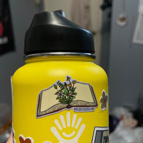 Book Sticker | Stickers for Hydroflask | Laptop Stickers | Water Bottle ...