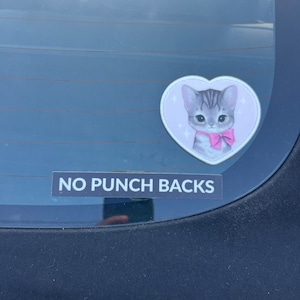 No Punch Backs Sticker Slug Bug Decal Water Bottle - Etsy