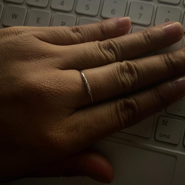 CUSTOM Morse Code Ring, Personalized Morse Code Ring, Any Word, Date ...