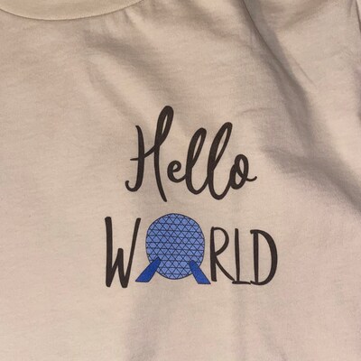 Epcot World Showcase T-shirt Disney Shirt Hello World Walt Disney World ...