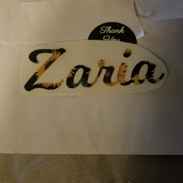 SUNFLOWER NAME DECAL | Sunflower Sticker | Sunflower Decal | Wine Glass ...