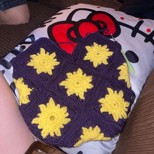 Easy 3d Cloud Granny Square Crochet PDF PATTERN | Step-by-step Tutorial ...