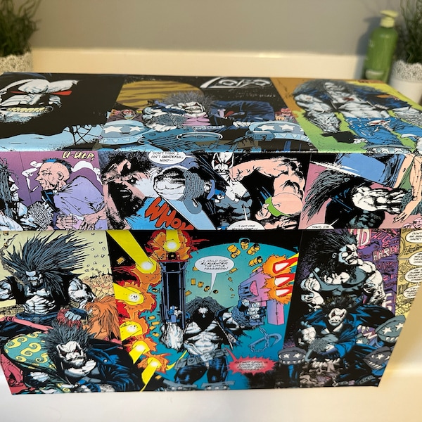 Custom Spider Man Decoupage Comic Book Storage Box Etsy