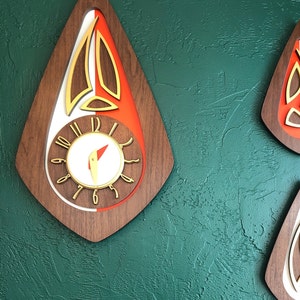 Mid Century Modern Mod Clock skylark | Etsy