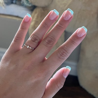 Womens Simple Promise Ring Small Gold Promise Ring Triangle - Etsy