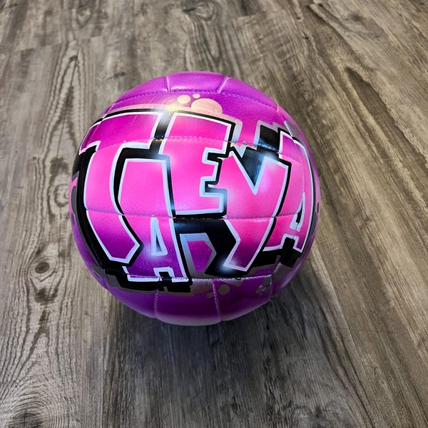 Custom Volleyball Hand Painted Ball Unique Personalized Sports Gift ...