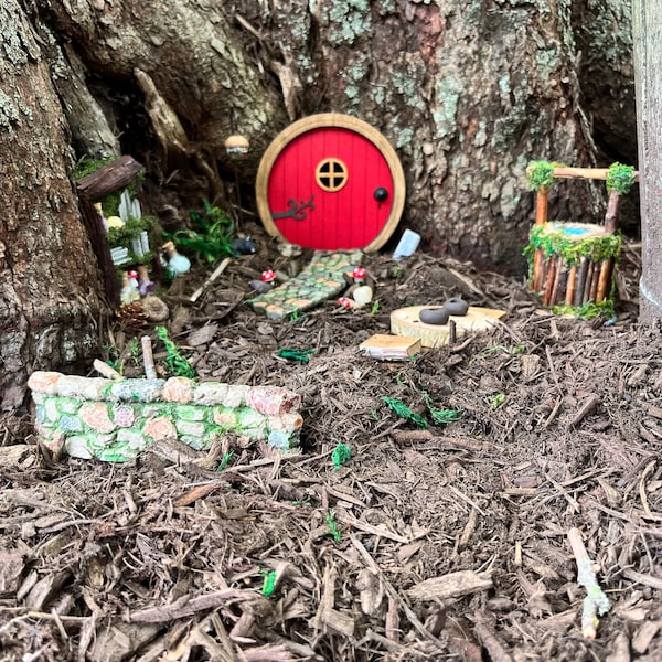 Dollhouse Miniature 1:6 Scale Fairy Door, Tiny Fairy Door, Tiny Fairy ...