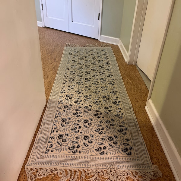 2x6,2x10,2x12,2x14,2x16,2x18,2x20 Green Rug Runner Cotton Rug Kitchen ...