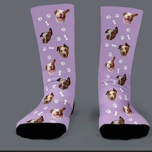 Custom Pet Socks, Put Your Cute Dog on Socks, Dog Lovers Gift, Funny ...