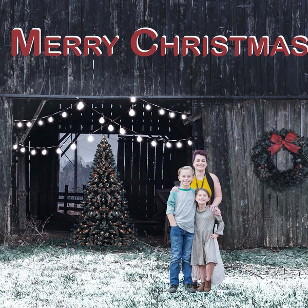 Christmas Backdrop, Digital Background, Nativity Backdrop, Stable ...
