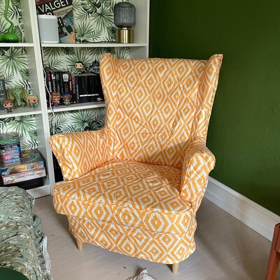 Varies Pattern Strandmon Cover, Ikea Strandmon Wing Chair Cover ...