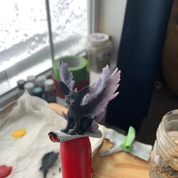 Fire Imbued Fennec Fox - Miniature - DND - Tabletop - Etsy UK