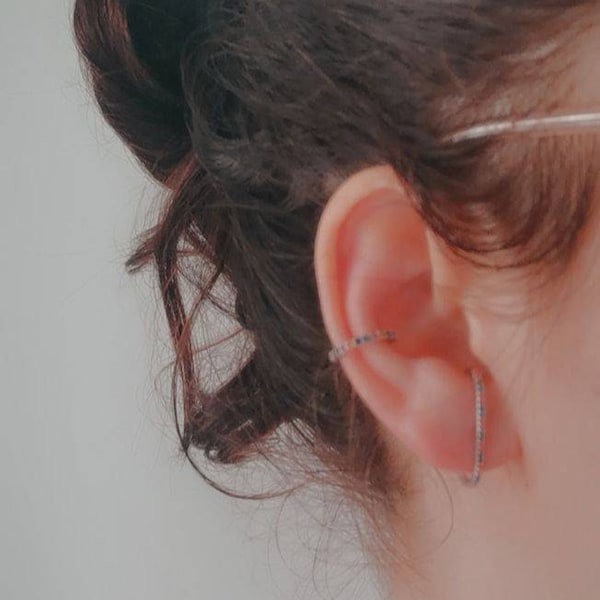 Rainbow Cz Conch Ear Cuff Earrings - Etsy