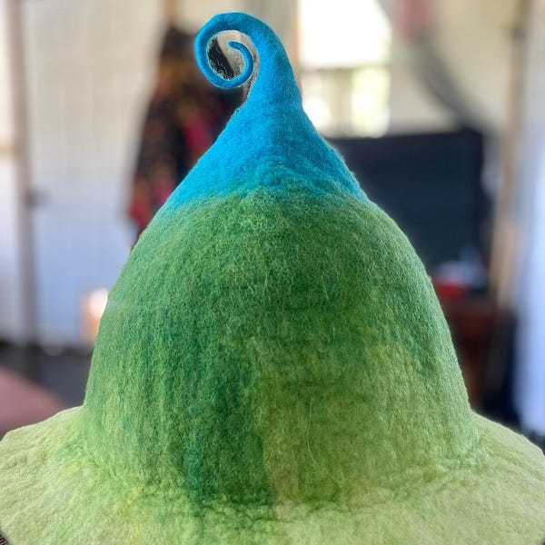 Wool Felt Sunflower Hat With Bee - Novelty Costume Hat, Yellow Flower ...