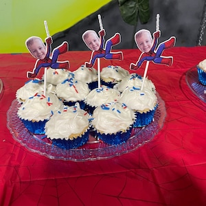 Pilot Custom Face Cupcake Toppers, Airlines Pilot, Graduation Pilot ...