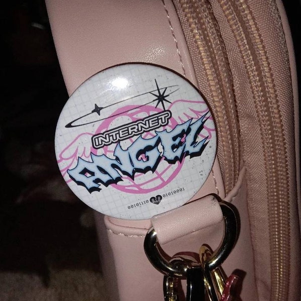 Y2K Internet Angel Devil 45 MM Button Badges / Webcore Aesthetic - Etsy