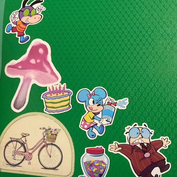 Toontown Die Cut Vinyl Sticker Sheet - 6.5" X 5.5" - 10 Stickers Total ...