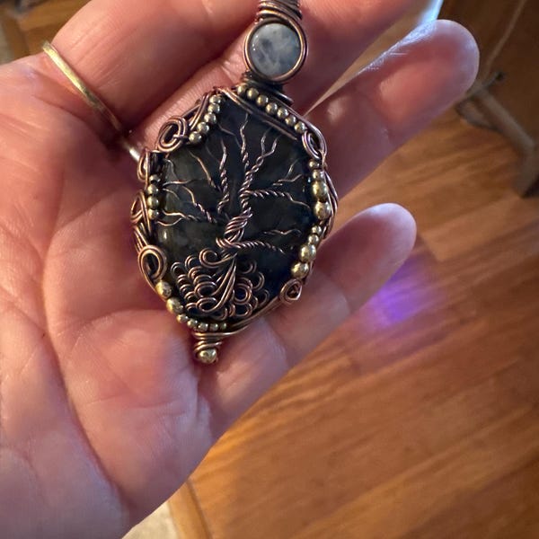 Rare Collection Chrysocolla Copper Tree of Life Pendant Jewelry ...