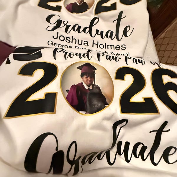 Personalized Graduation Family Matching Shirts, Custom Photo 2026 ...