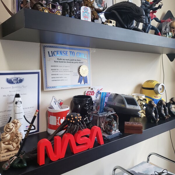 3D Printed NASA Worm and Meatball Displays for Wall or Desk - Etsy