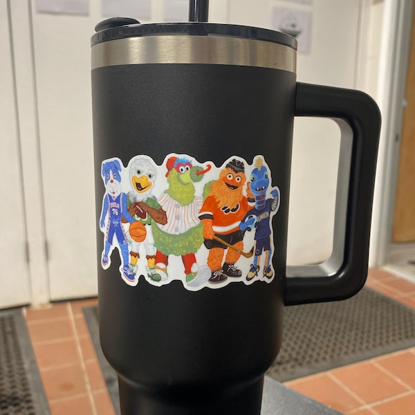 Five Philly Mascots Print phanatic, Gritty, Swoop, Franklin, Phang - Etsy