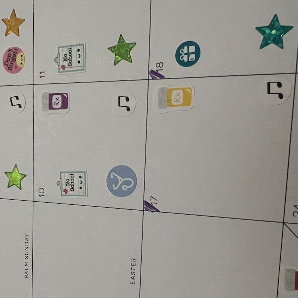 Rx/prescription Medicine Icon Planner Stickers | I-337 - Etsy