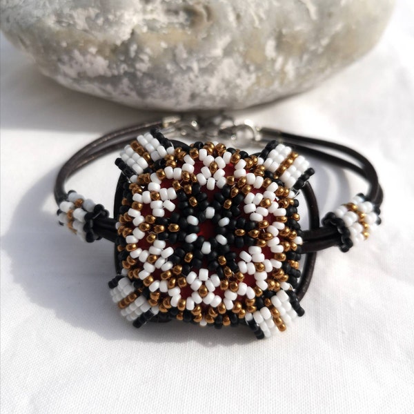 Tutorial Kaira Bracelet - Beading Tutorial, Beading Pattern, Ellad2 ...