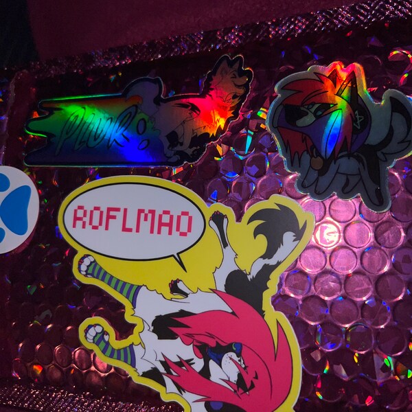 Scene Furry 2000’s “PLUR” Sticker - Etsy