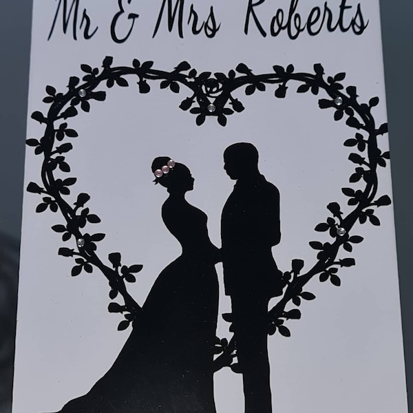 The Real Wedding Heart. Bride and Groom SVG Files for Silhouette Cameo ...