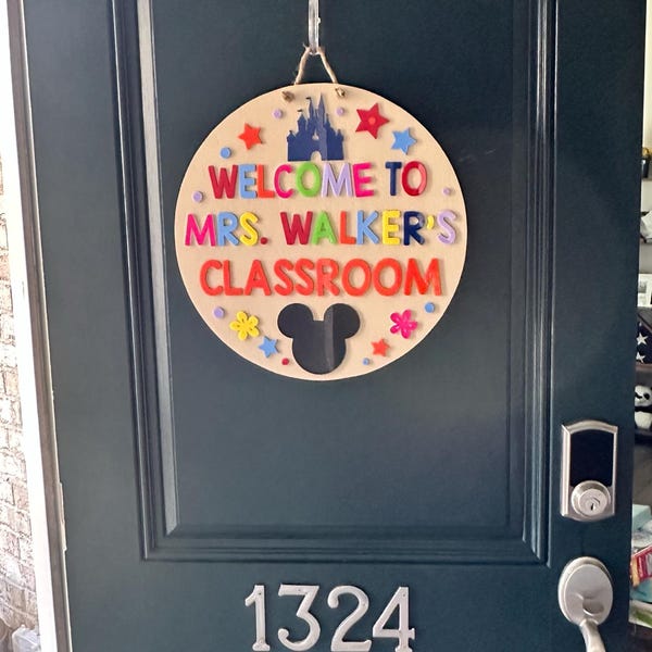 Personalized Speech Therapy Door Sign, Welcome to Speech 2 Layer Door ...