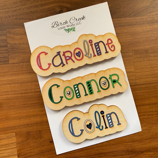 Personalized Name Magnets, Painted in Your Choice of Colors, Kids Name ...