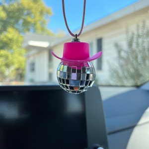 Cow Print Light Blue Disco Cowboy Rear View Mirror Car - Etsy