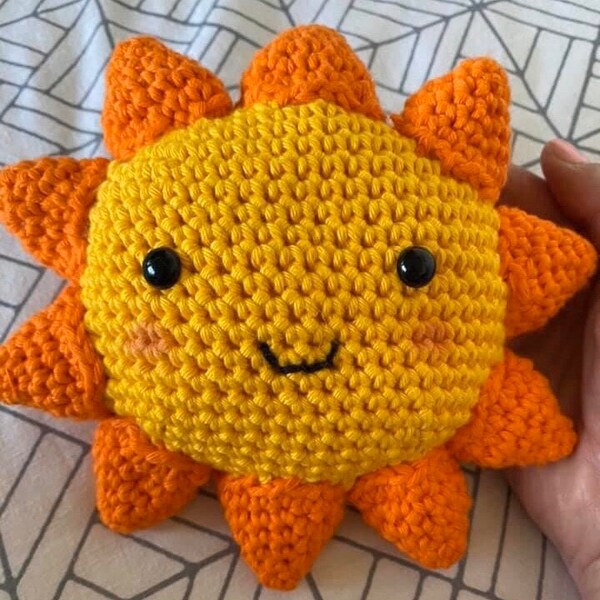 CROCHET PATTERN in English - Mr. Sunshine - 6.3 In./16 Cm. Tall ...