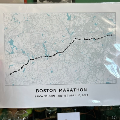 Portland Marathon Course Map Personalized Portland Marathon Route Map ...