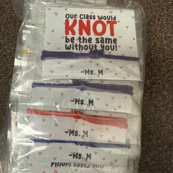 Back to School Friendship Bracelets, First Day of School Student Gift ...