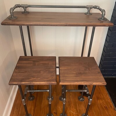 Industrial Pipe Bar Stools, Bar Stools, Counter-height Stools, Pub ...