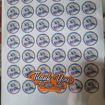 Custom Personalised Business Logo, Oval Stickers, Rectangle, Square ...