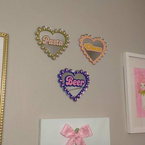 Absolutely Stunning Mini Disc Mirror Customise Colour - Etsy