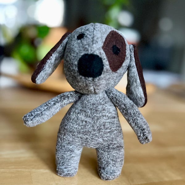 Puppy Dog Sewing Pattern, Plush Dog Pattern, Pup Doll - Sew a Cute Dog ...