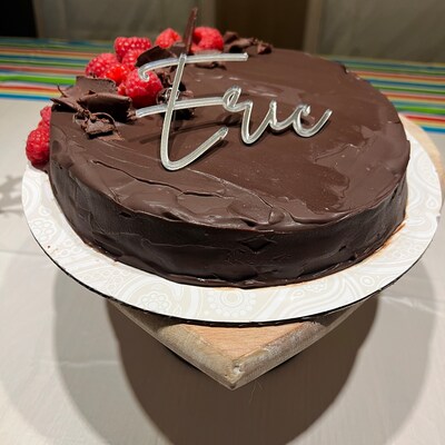 Script Name Acrylic Cake Charm Custom Cake Charm Birthday Cake Charm ...